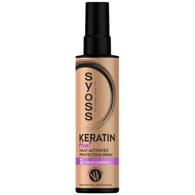 Syoss Keratin Heat Spray, Θερμοπροστατευτικό Σπρέι Μαλλιών κατά του Φριζαρίσματος & Διατήρησης ...
